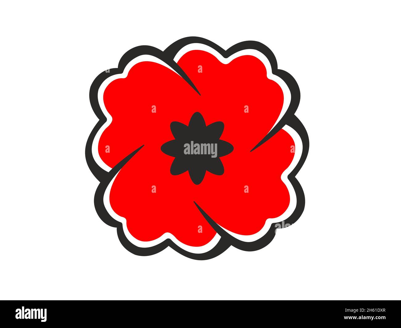 Canadian Remembrance Day flag, Canada, vector illustration Stock Vector ...