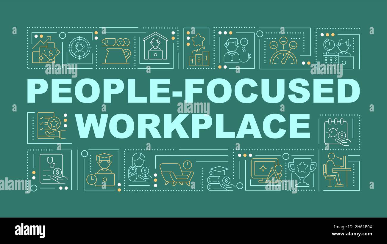 People focused workspace word concepts banner Stock Vector Image & Art ...