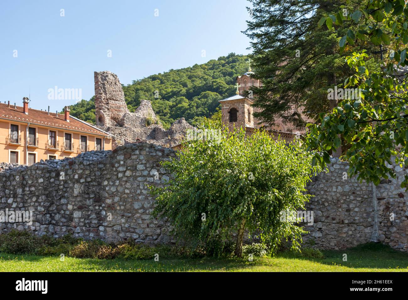Medieval Orthodox Ravanica monastery of Ascension of Jesus, Sumadija ...