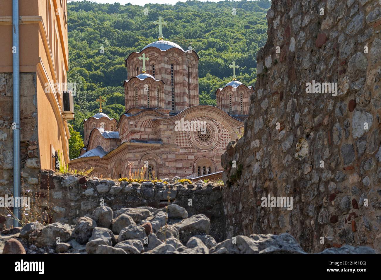 Medieval Orthodox Ravanica monastery of Ascension of Jesus, Sumadija ...