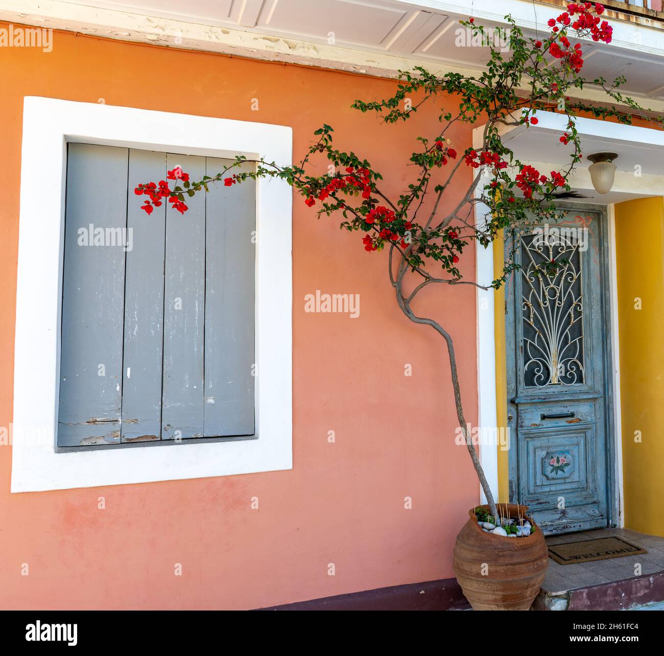 Traditional greek style window hi-res stock photography and images - Alamy