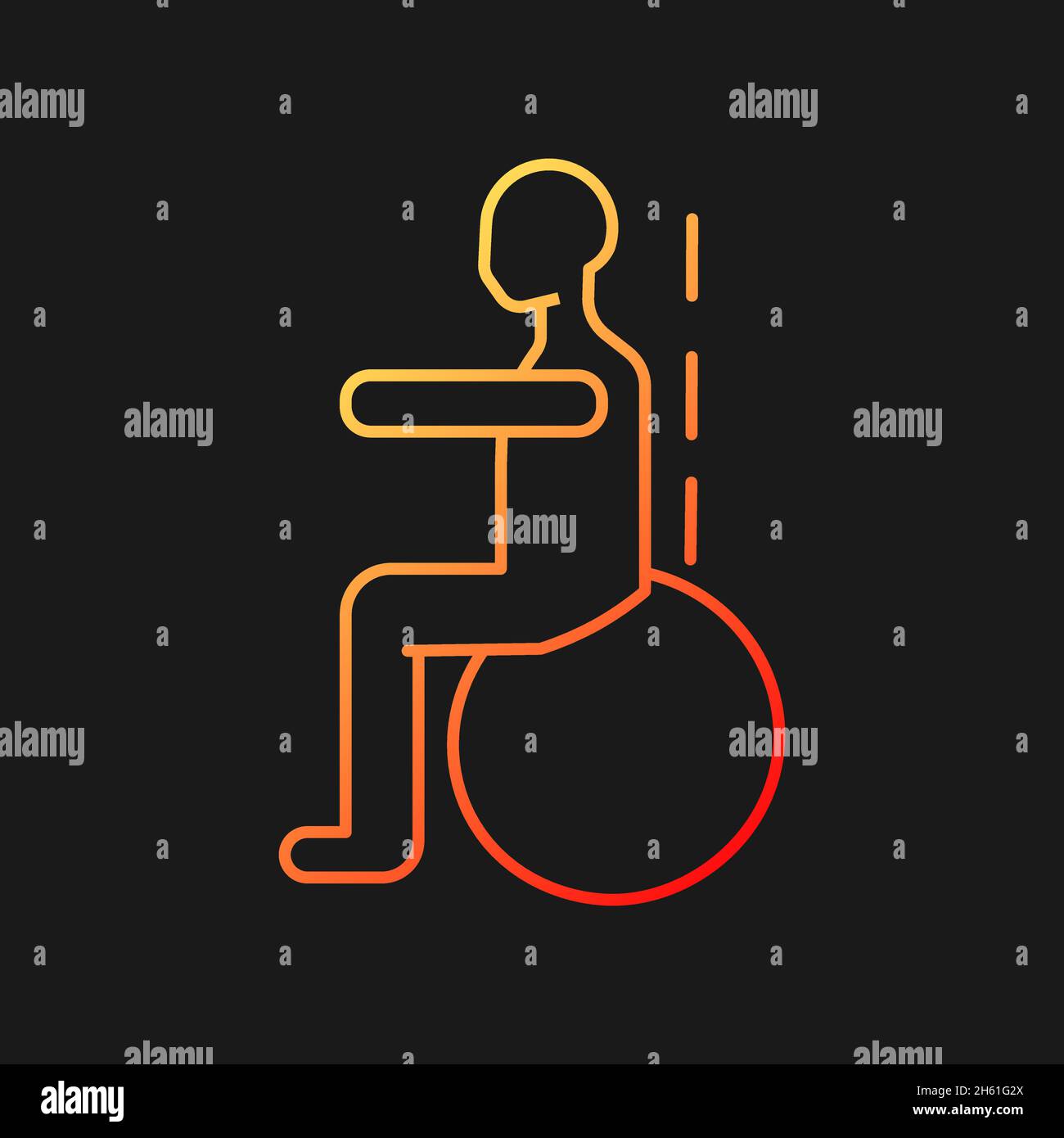 Back strengthening exercise Stock Vector Images - Alamy