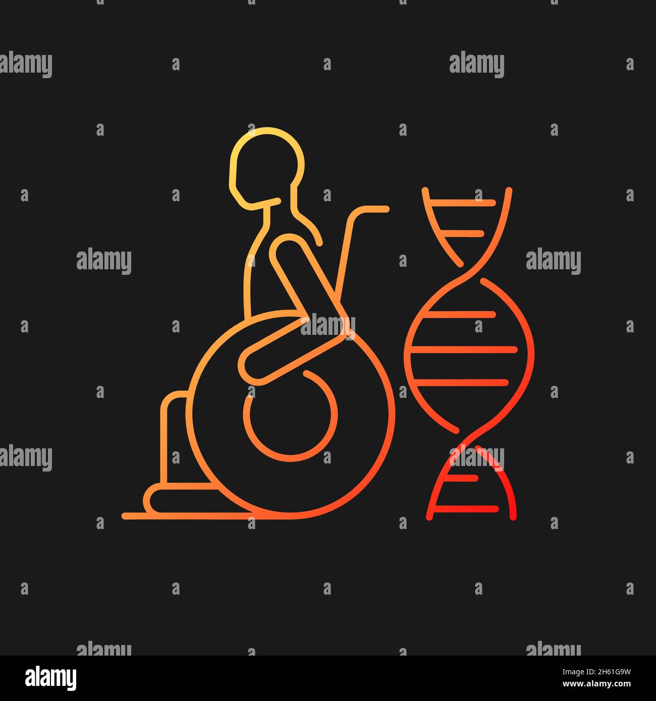 Muscular dystrophy wheelchair Stock Vector Images - Alamy