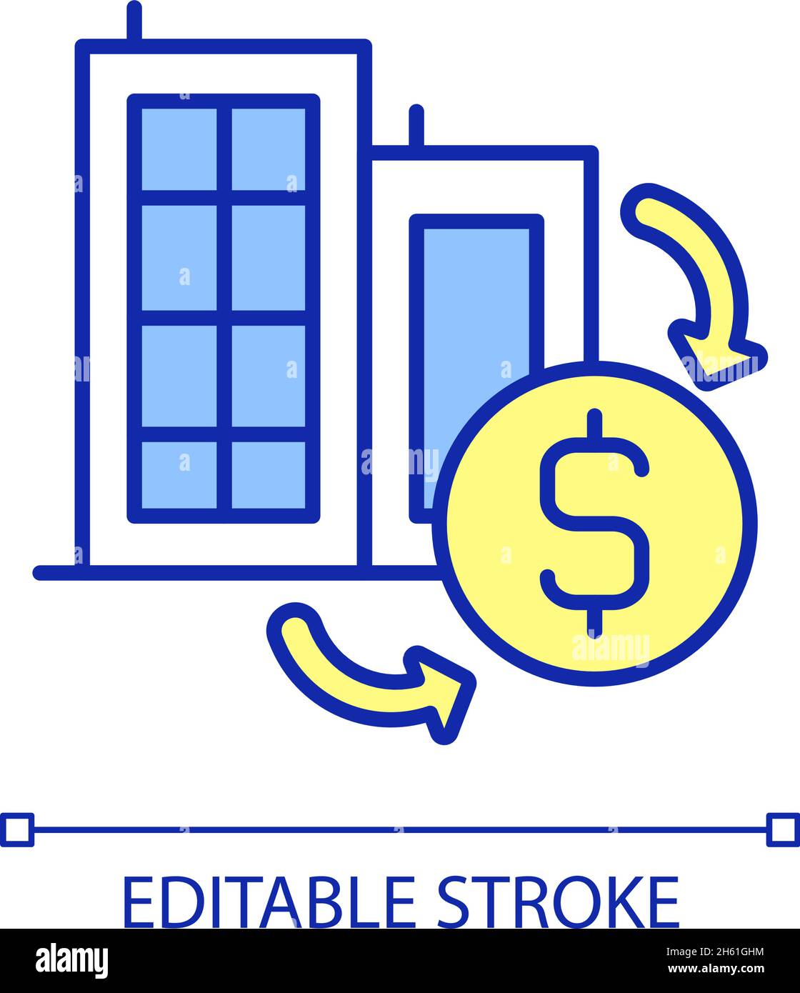 Business cost RGB color icon Stock Vector Image & Art - Alamy