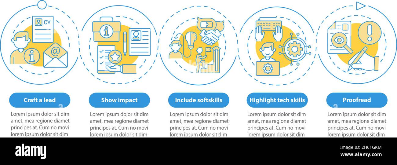 Writing resume vector infographic template Stock Vector Image & Art - Alamy