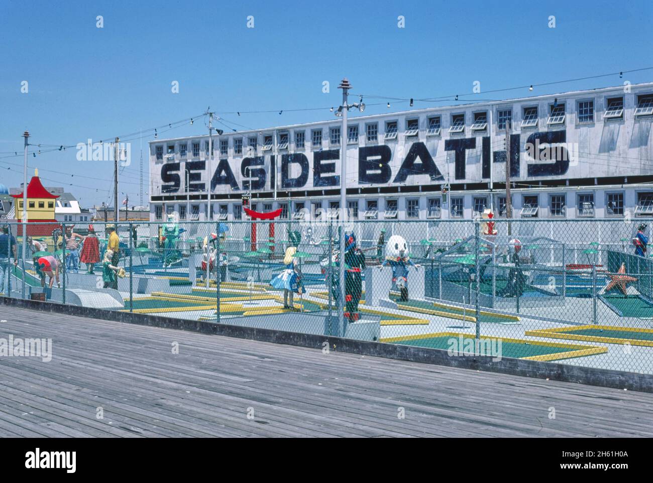 Seaside Baths, mini golf, Ocean City, New Jersey; ca. 1978 Stock Photo ...