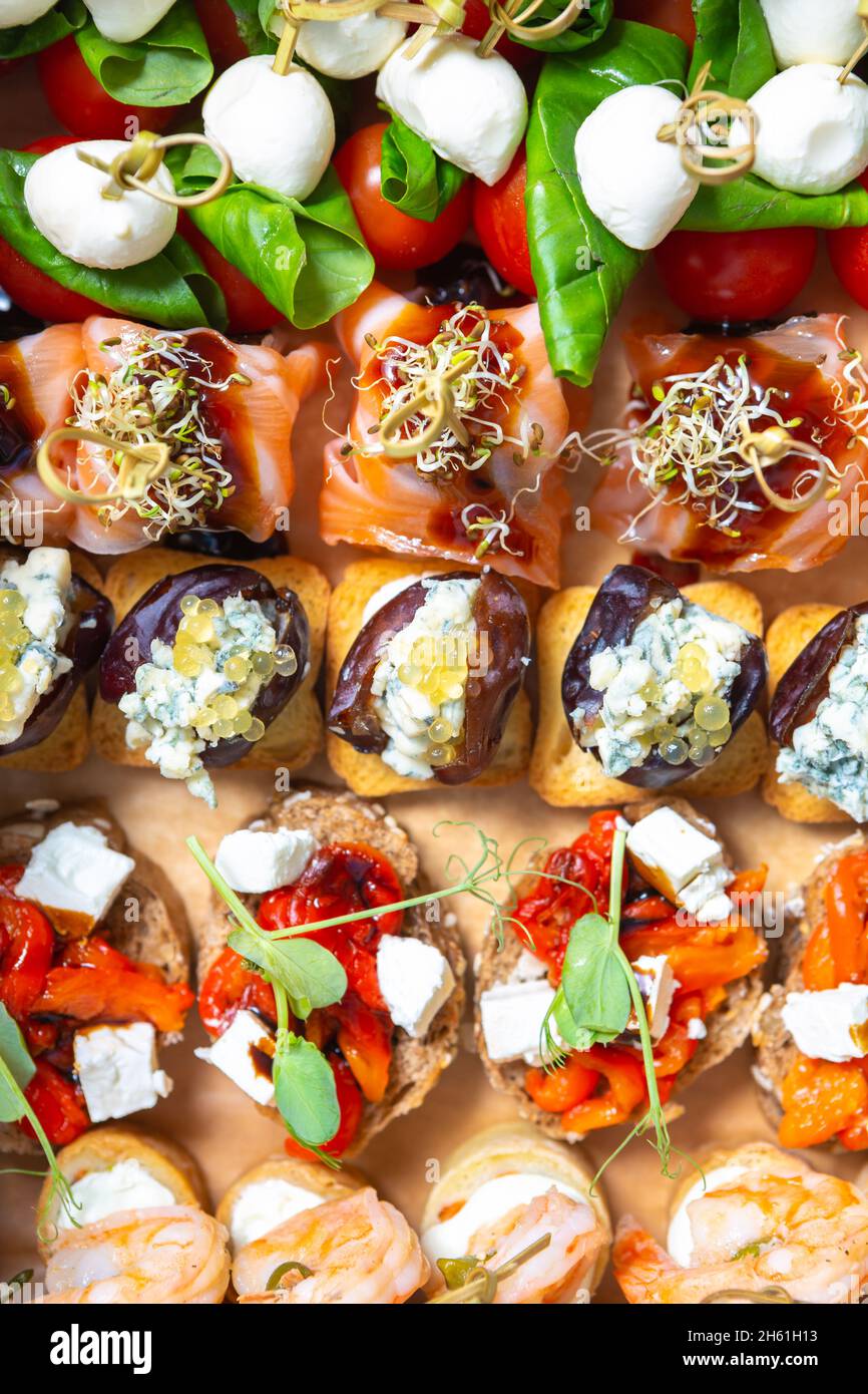 Gourmet snacks for wine party delivered in cardboard box for food ...