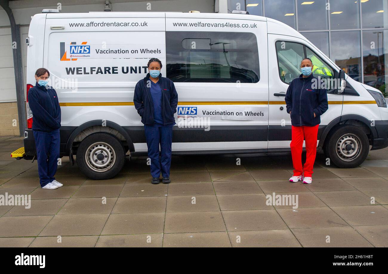 Nhs vaccination on wheels hi-res stock photography and images - Alamy