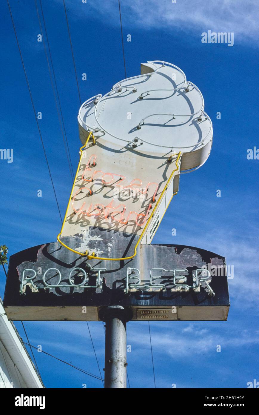 Frozen Custard ice cream sign, Route 460, Pikeville, Kentucky; ca. 1979 ...