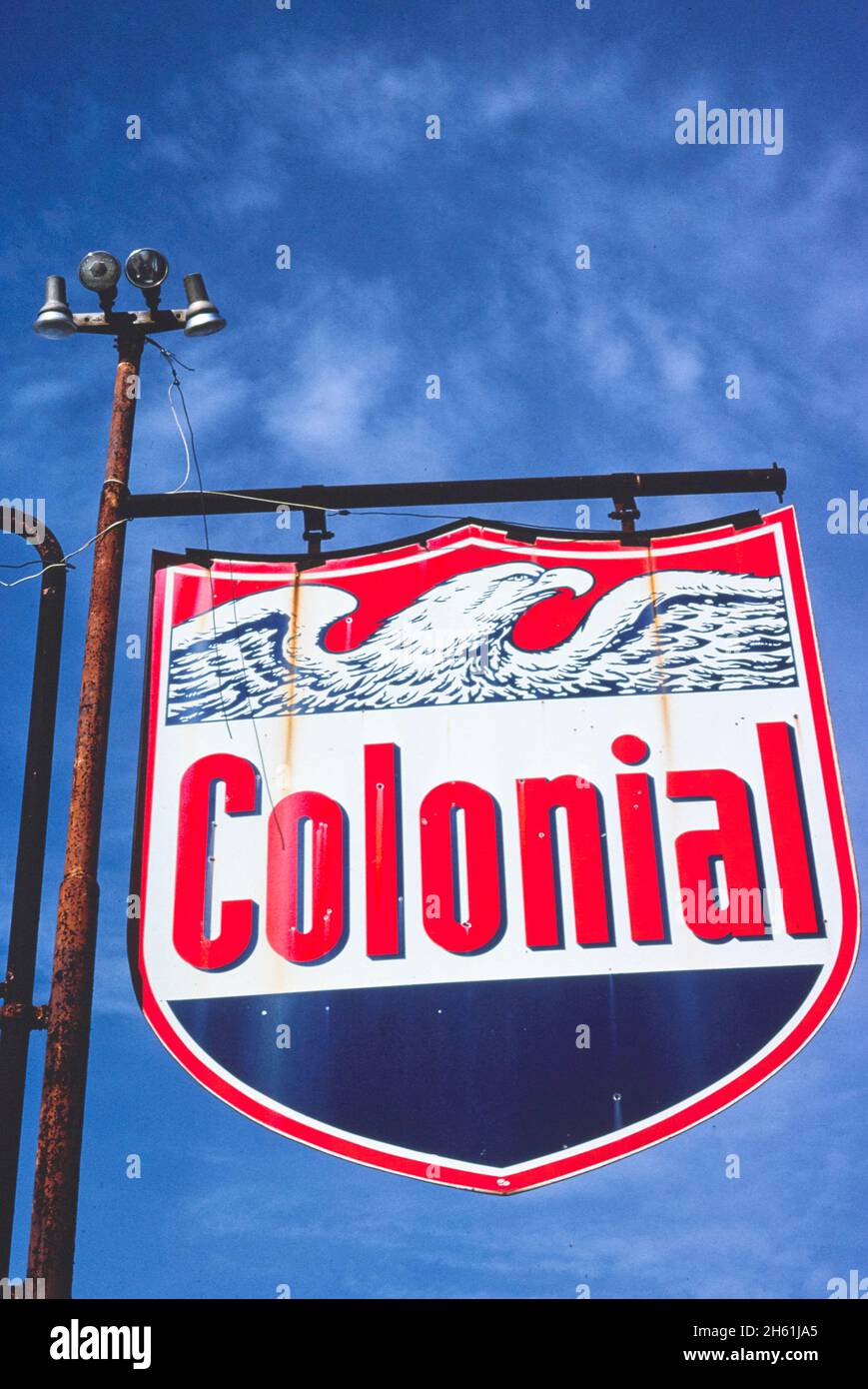 Colonial Gasoline sign (eagle), Route 82, Pearson, Georgia; ca. 1979 ...