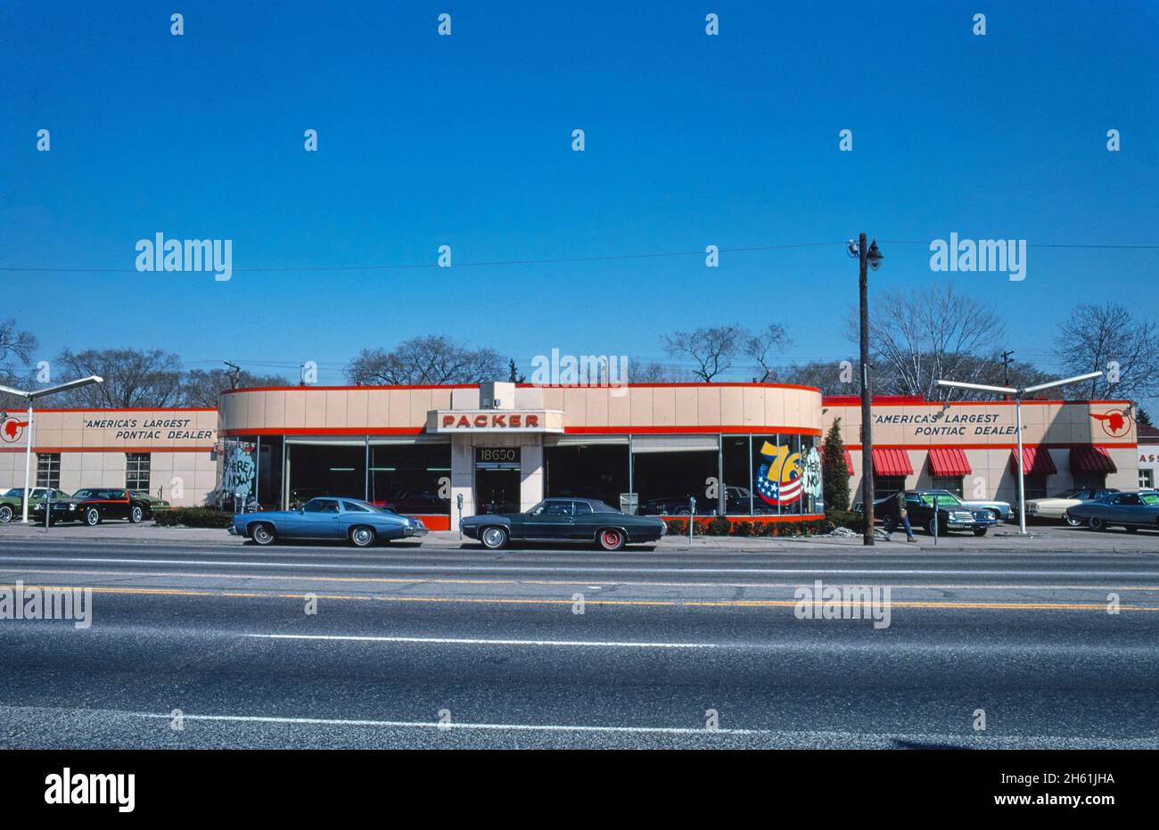 Packer Pontiac, West Detroit, Michigan; ca. 1976 Stock Photo - Alamy