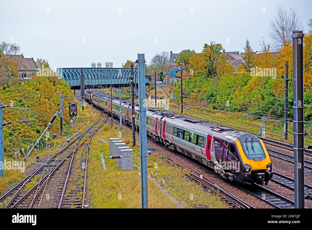 Double unit cross country train hi-res stock photography and images - Alamy