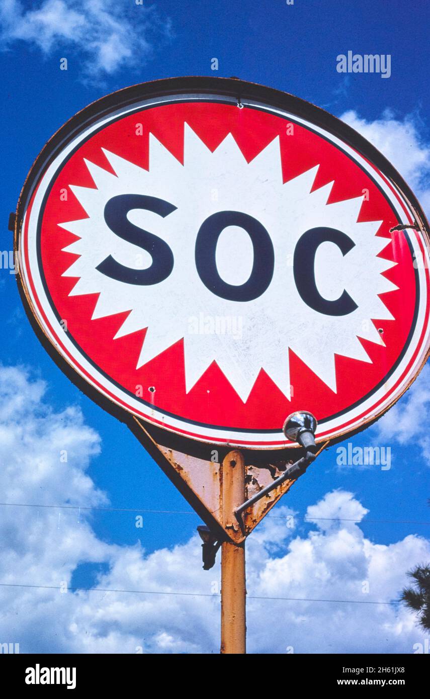 Soc gasoline sign hi-res stock photography and images - Alamy