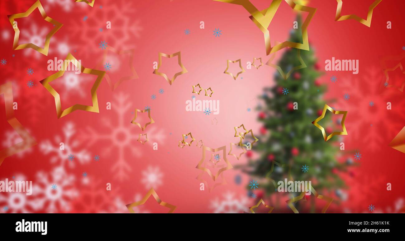 Abstract stars falling background loop hi-res stock photography and ...