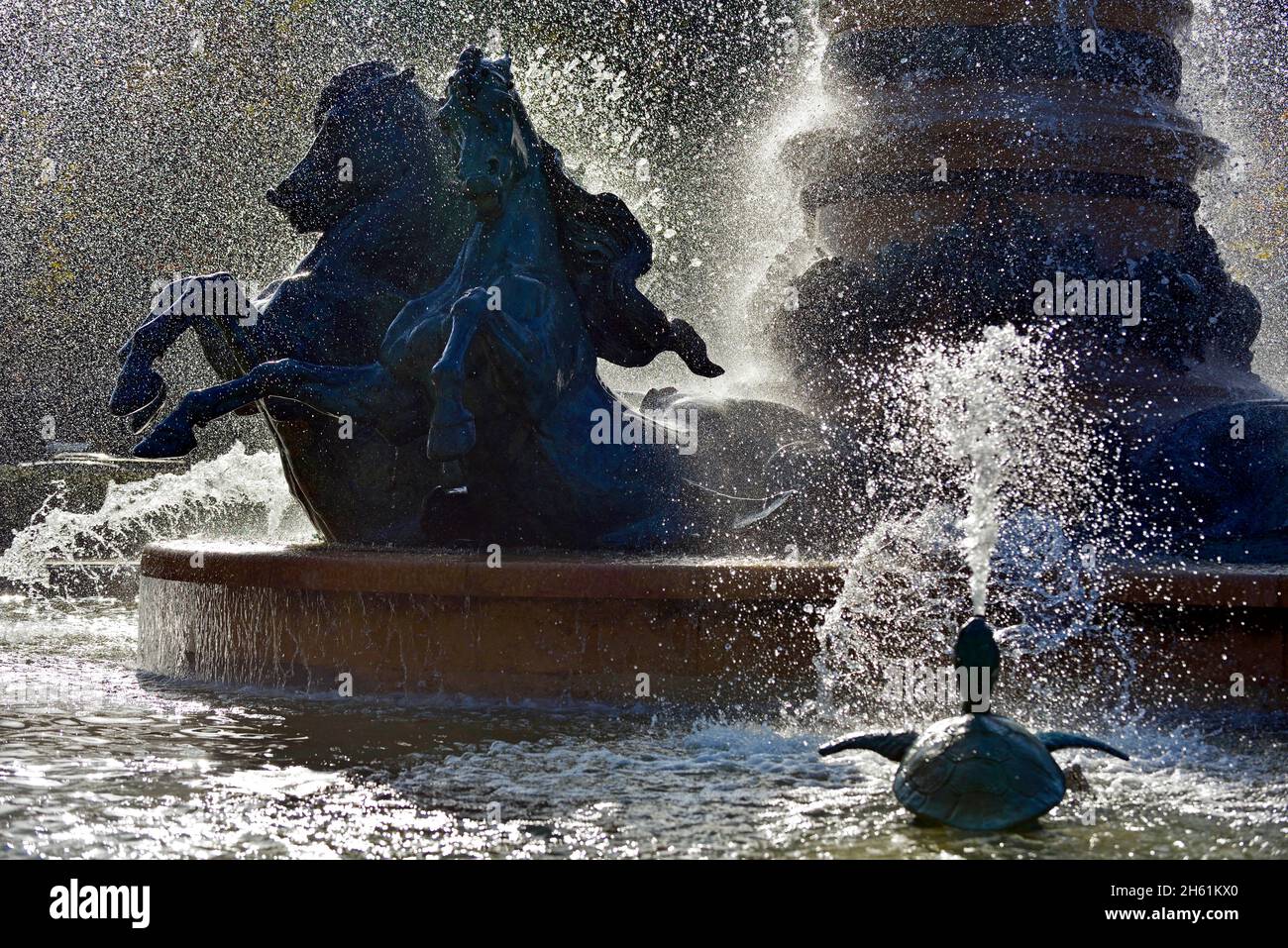 FRANCE, SEINE ( 75 ), PARIS, WATERFALL OF THE FOUR PARTS OF THE WORLD ...