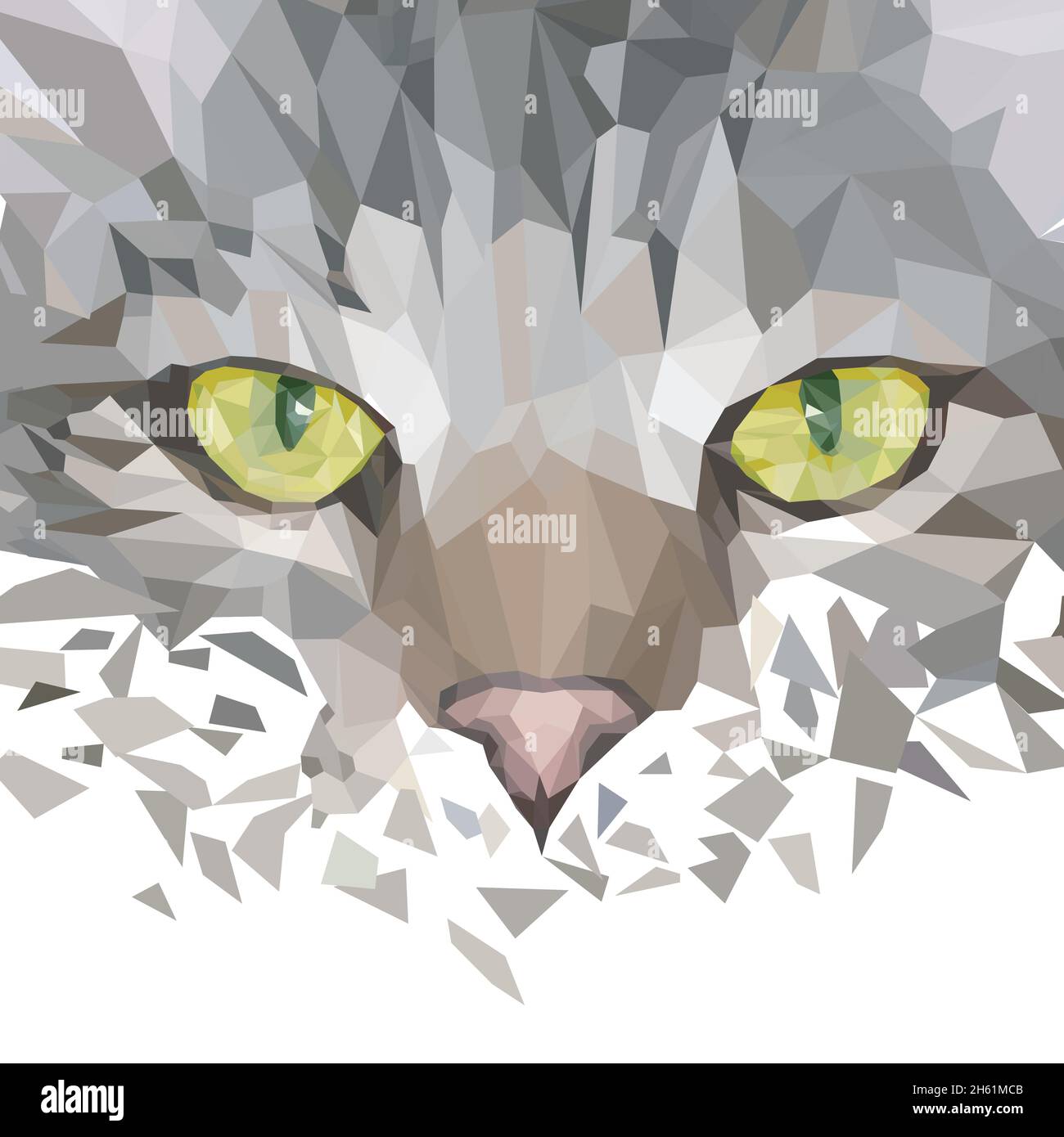 Green eye cat Stock Vector Images - Alamy