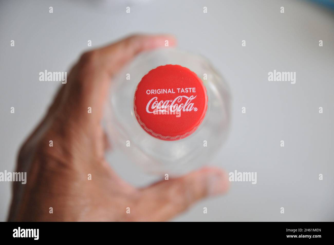 Copenhagen/Denmark./12 November 2021/ Two coca cola zero and original ...