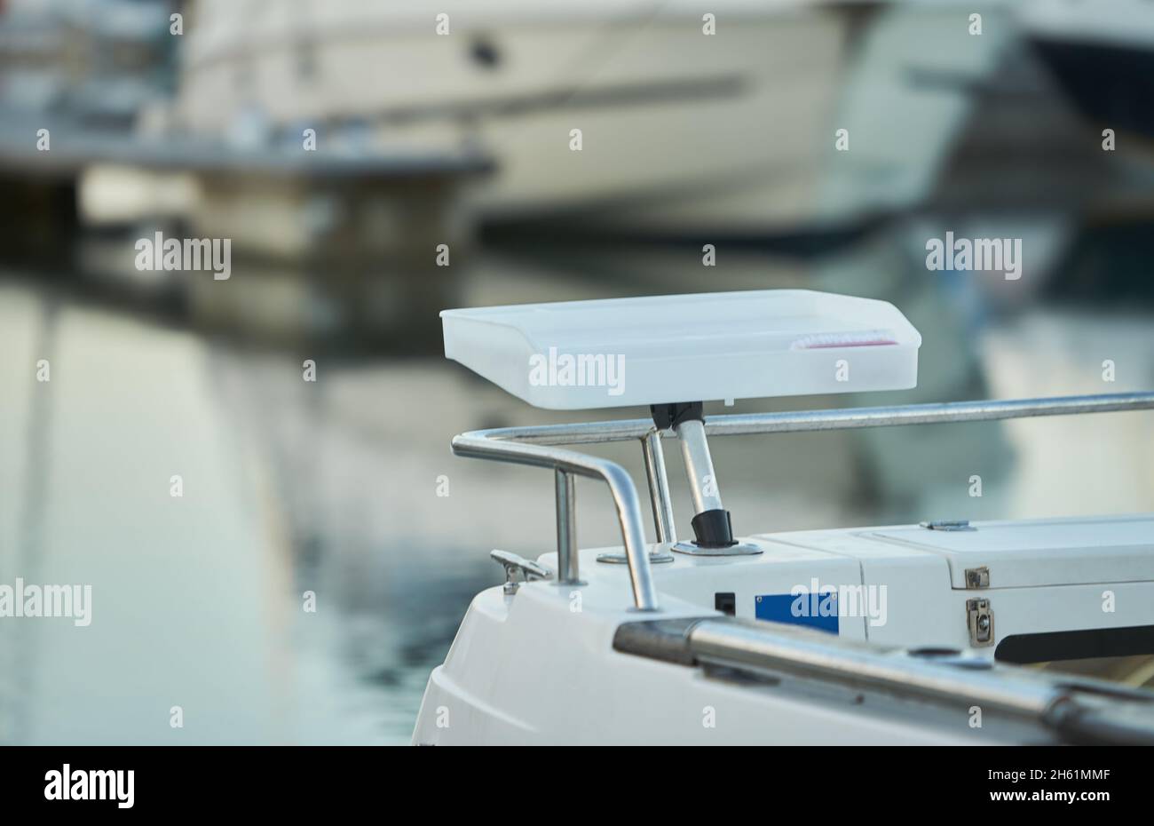 Fishing table of boat in natural setting Stock Photo - Alamy