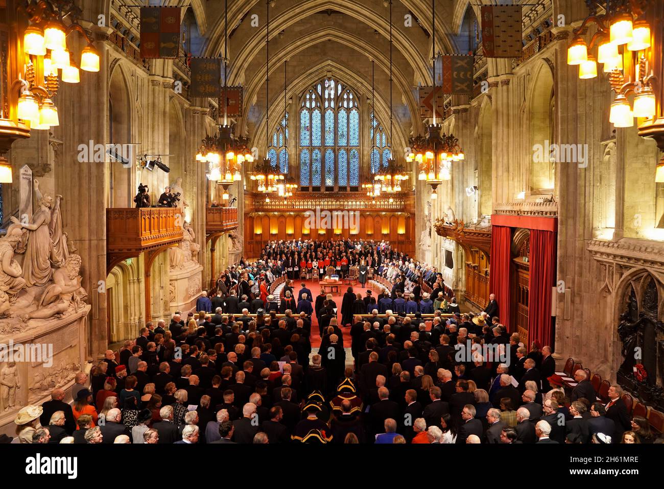 Attendees gather before former Lord Mayor William Russell passes office ...
