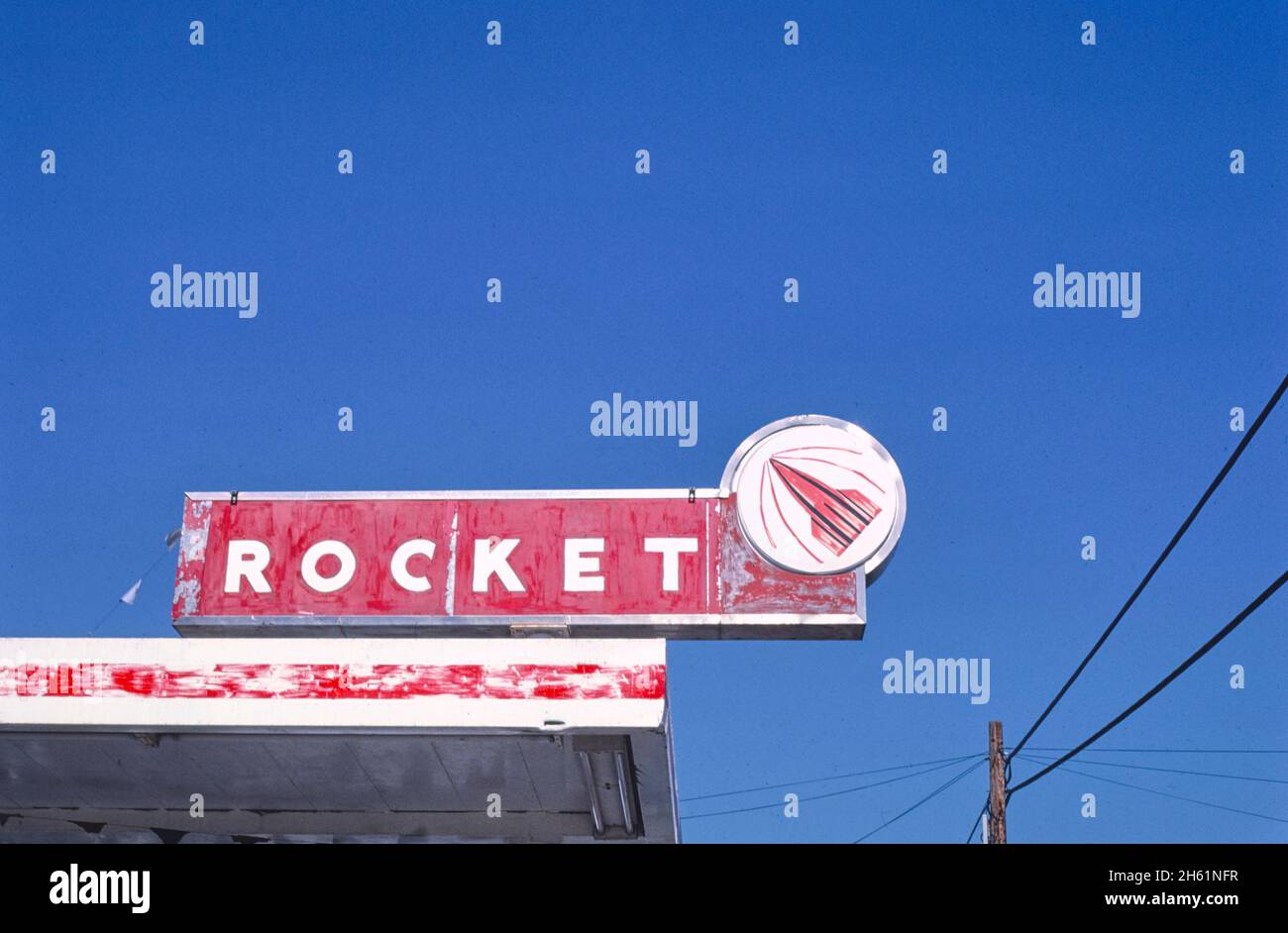 Corkers landing rocket gas sign hi-res stock photography and images - Alamy
