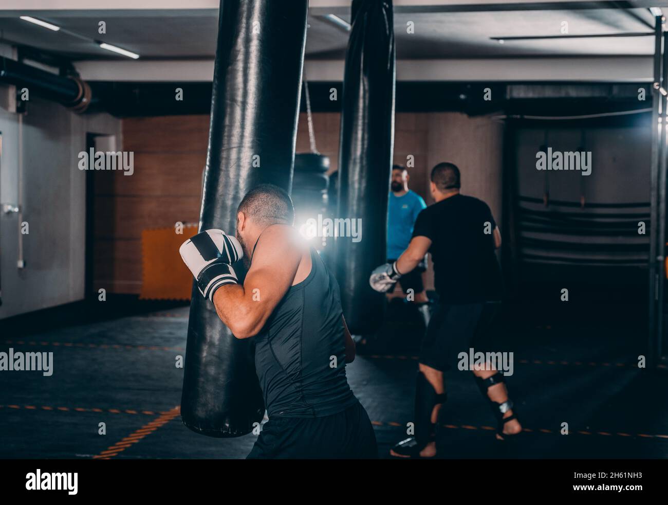 Boxer getting ready fight hi-res stock photography and images - Alamy