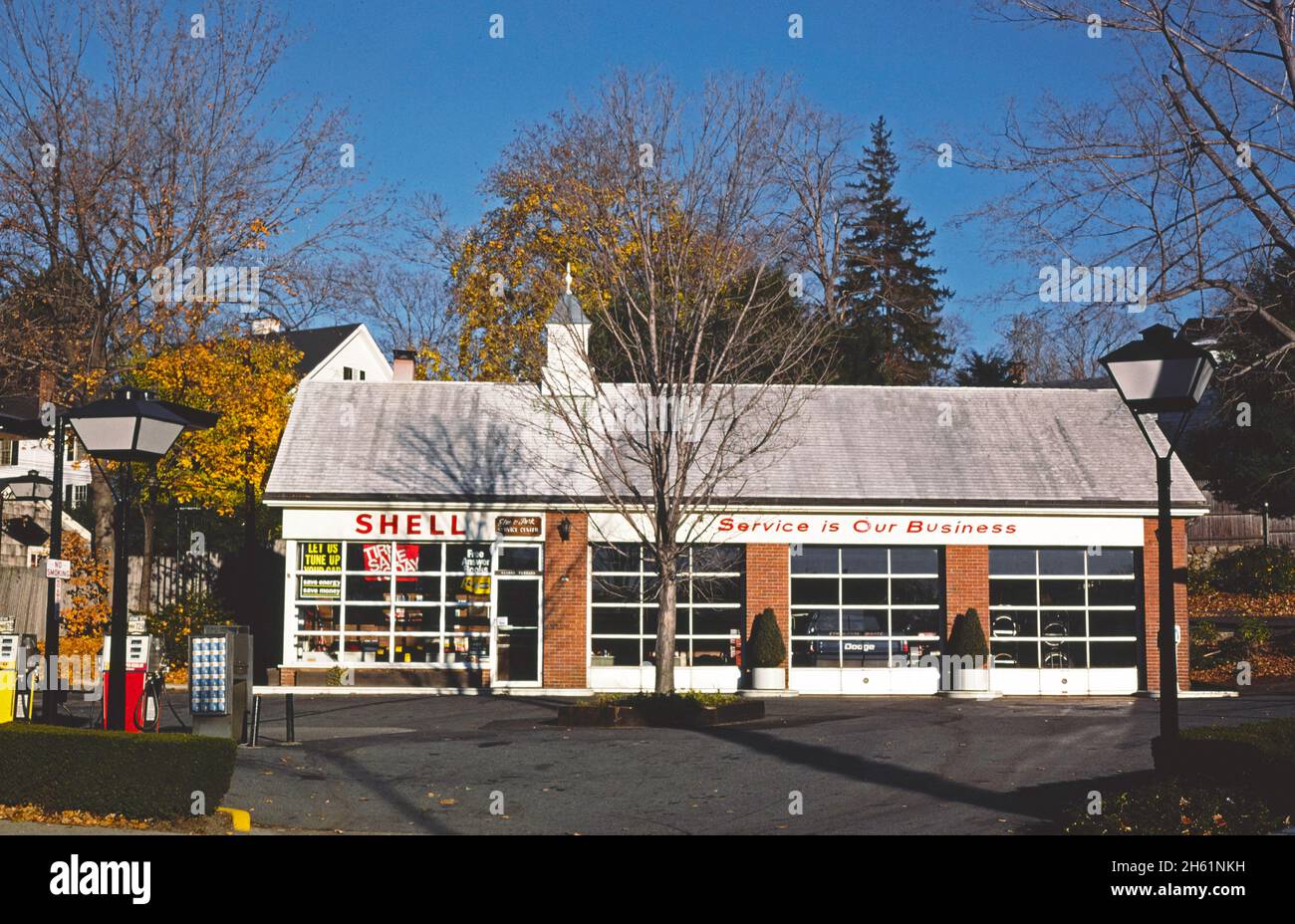 Shell, New Canaan, Connecticut; ca. 1977 Stock Photo - Alamy