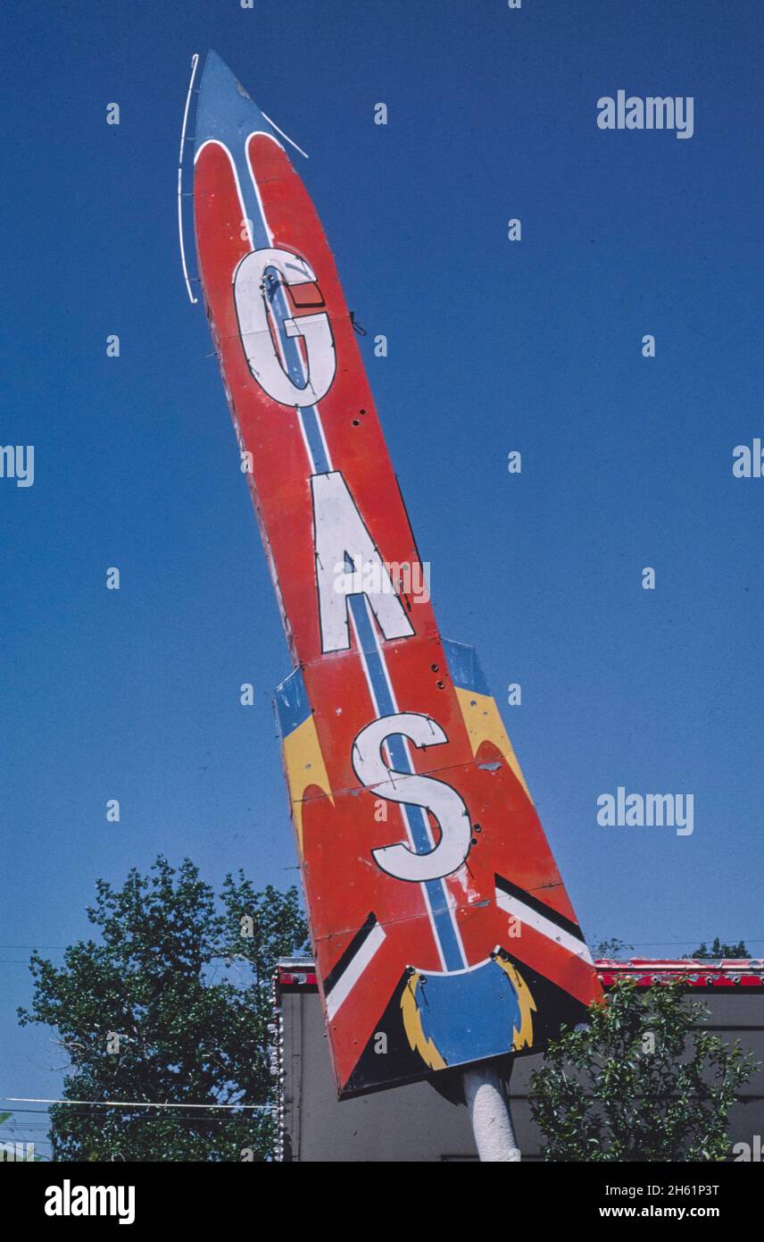 Milk Depot gas sign (#2), Salt Lake City, Utah; ca. 1981 Stock Photo ...