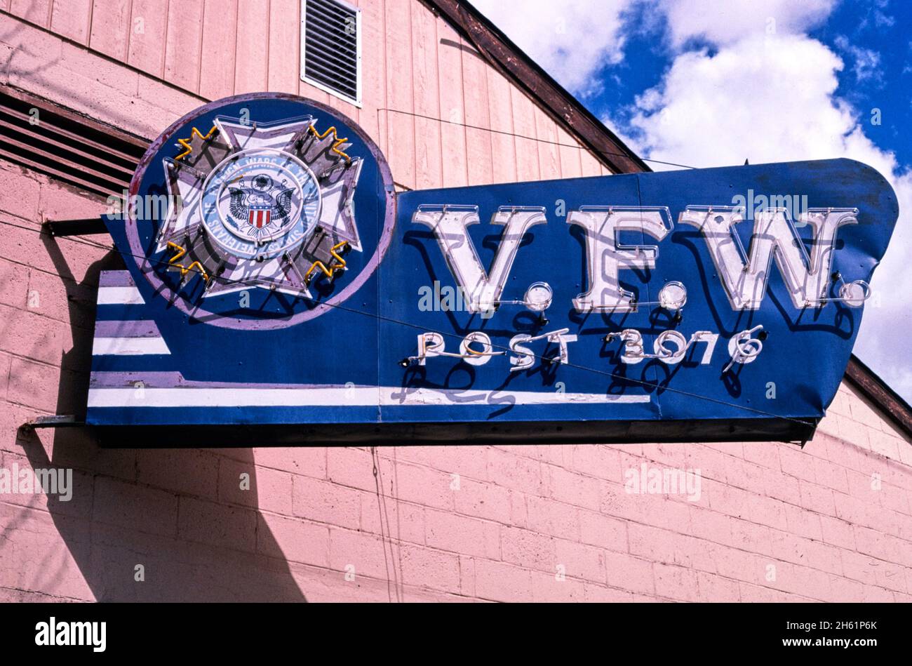 VFW sign, B-40, Route 66, Winslow, Arizona; ca. 2003 Stock Photo - Alamy