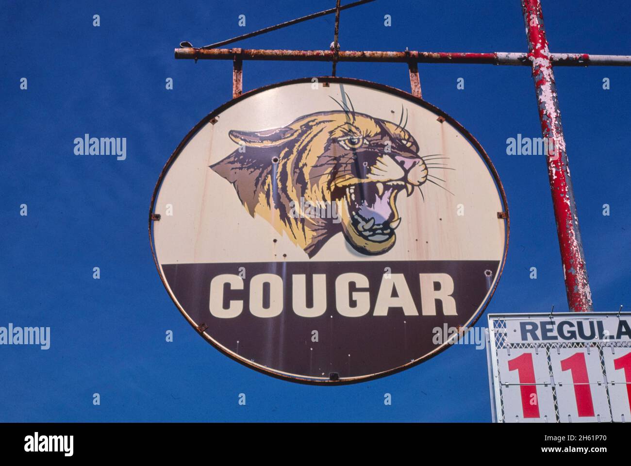 Cougar gas sign hi-res stock photography and images - Alamy