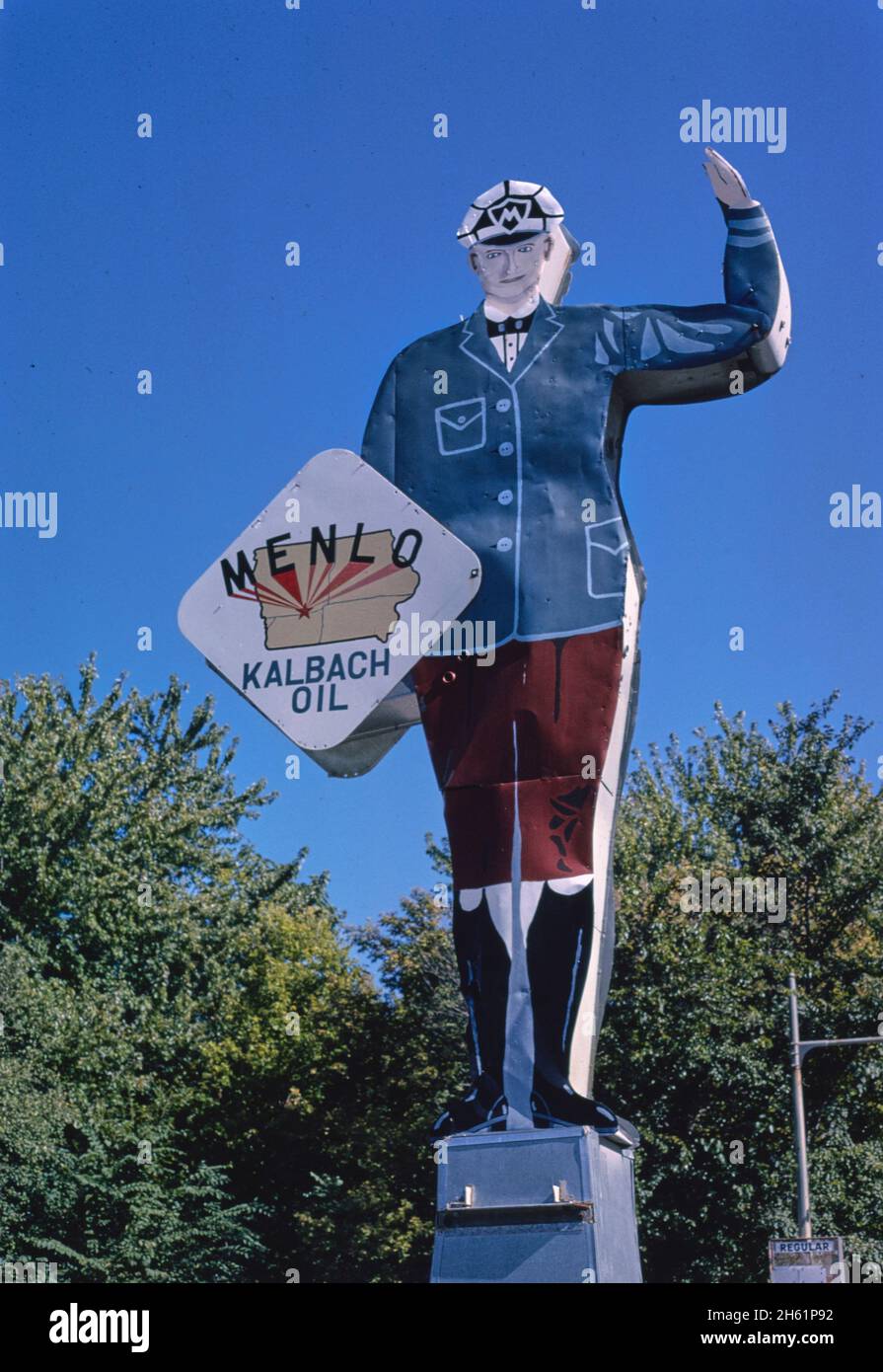 Menlo kalbach gas sign hi-res stock photography and images - Alamy