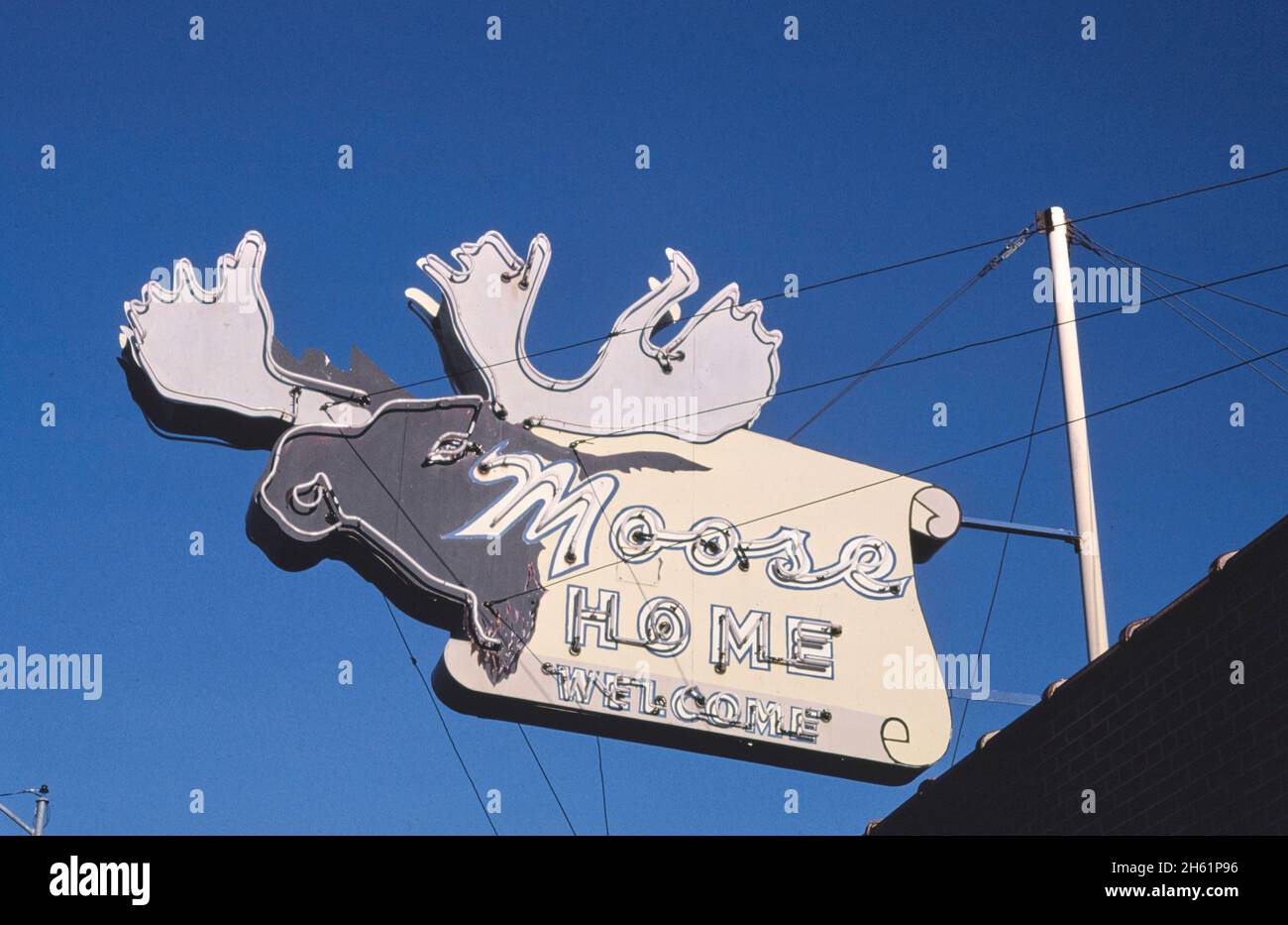 Moose home sign hi-res stock photography and images - Alamy