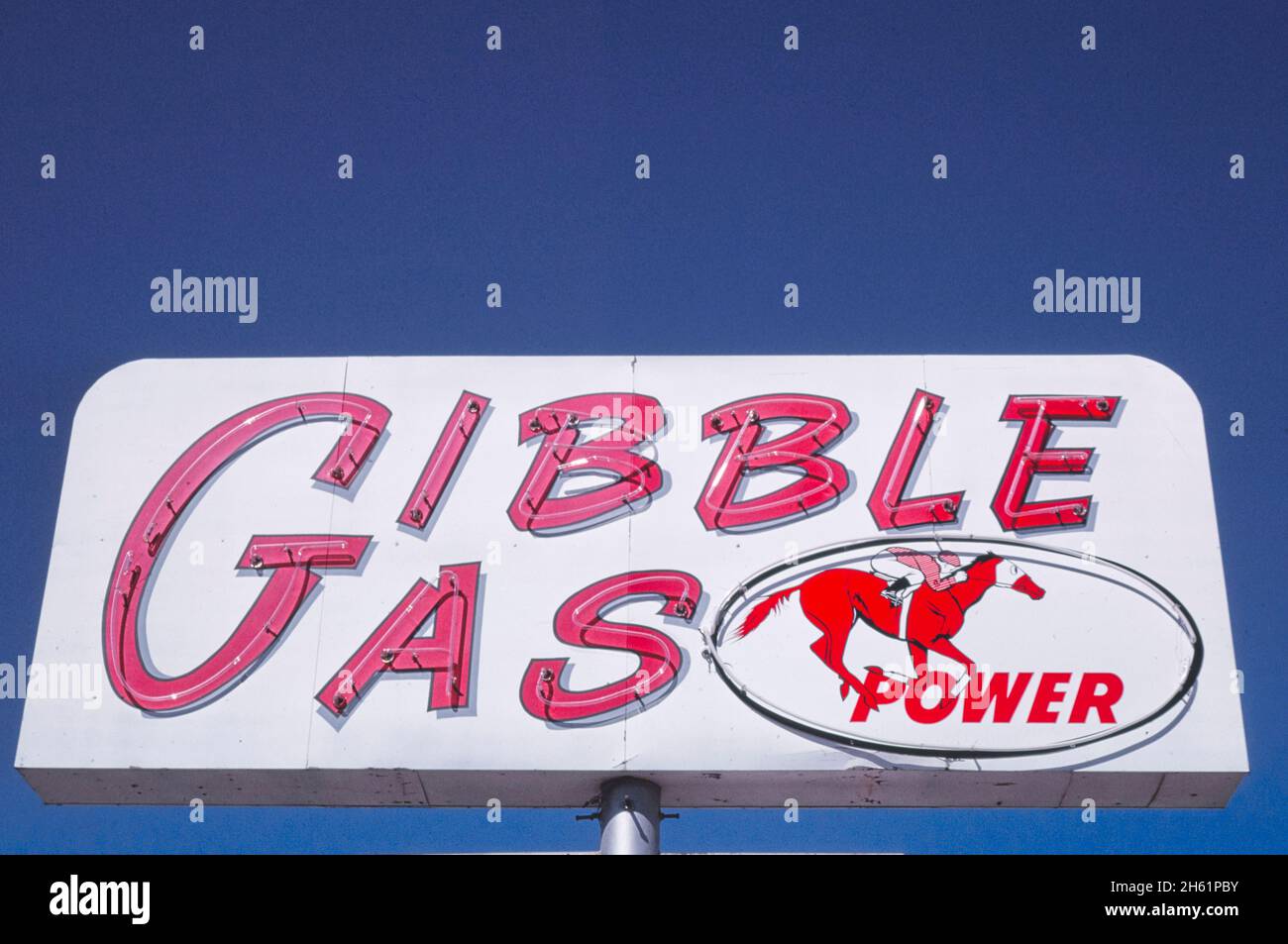 Gibble gas sign hi-res stock photography and images - Alamy