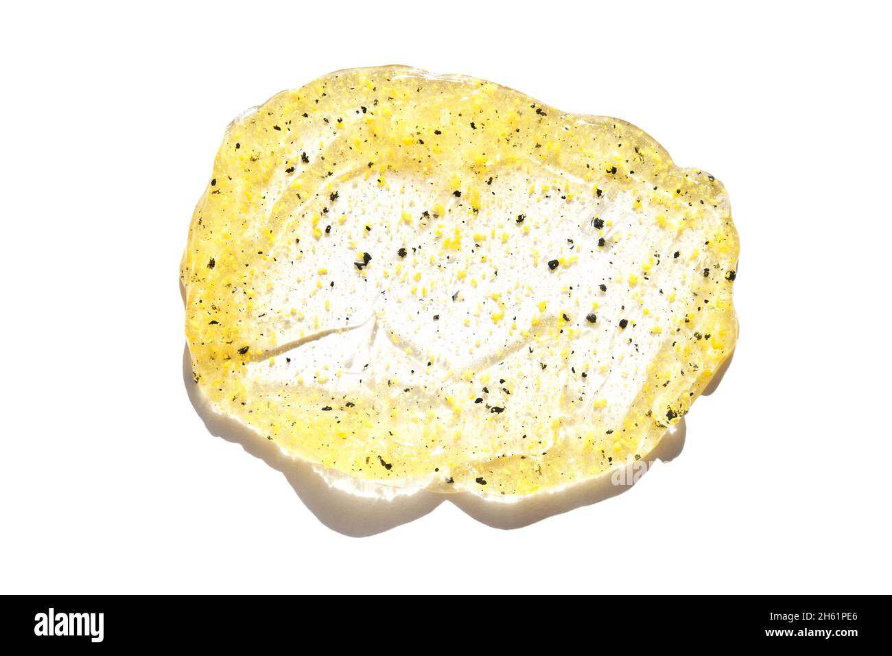 Face scrub texture. Cream skincare cosmetic. Organic stroke Stock Photo ...