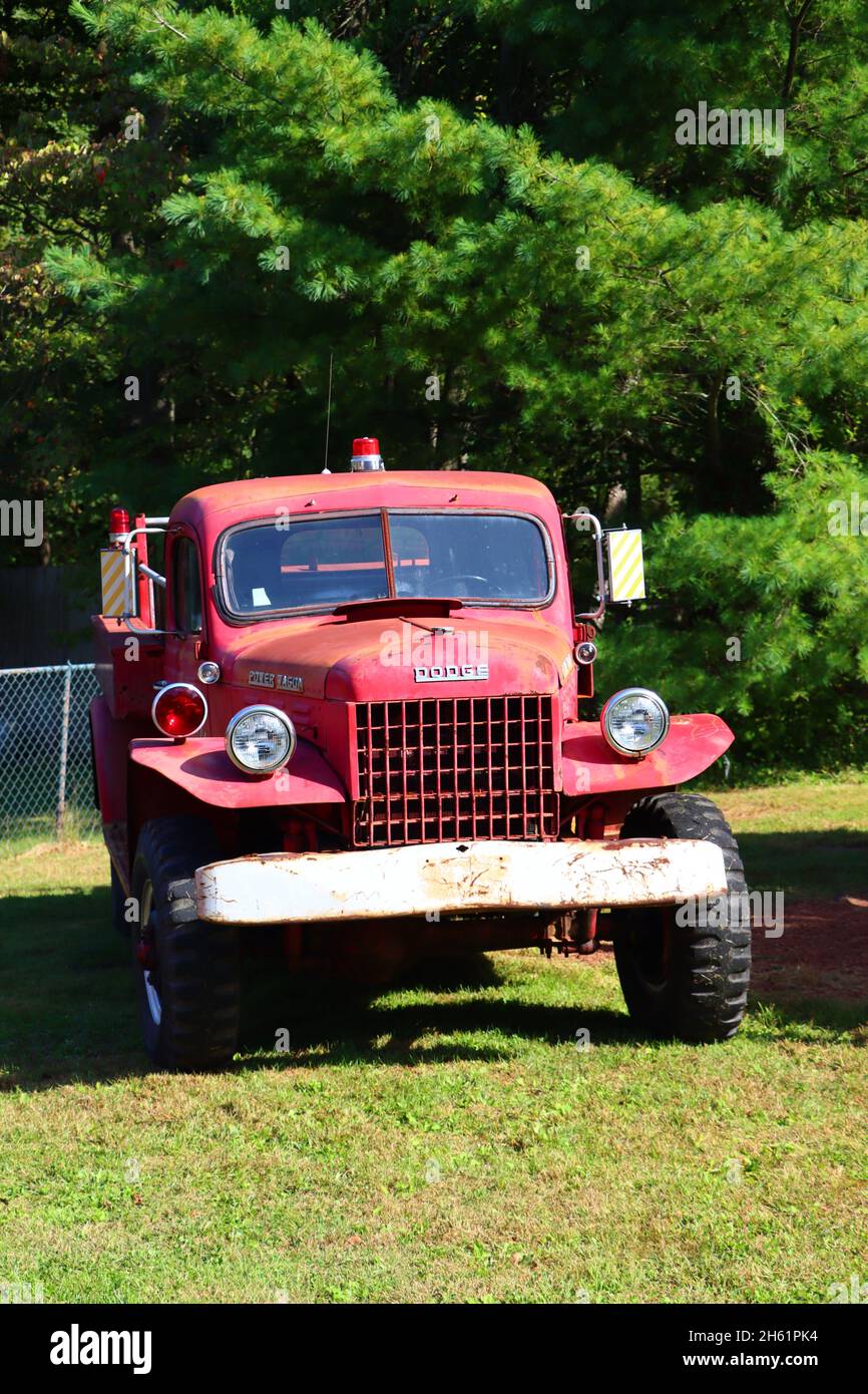 Brush Rapid Attack Trucks - Vintage and New model Stock Photo - Alamy