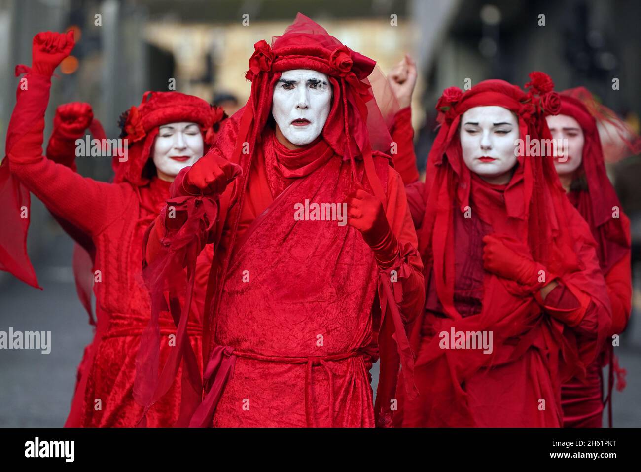 Extinction Rebellion Red Rebels during the official final day of the ...