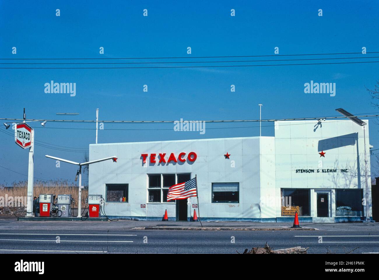Texaco station, Queens, New York; ca., Queens, New York; ca. 1976 Stock ...
