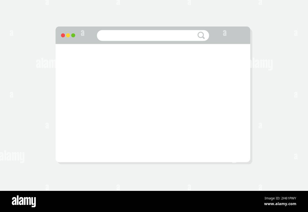 Modern browser window design isolated on dark grey background. Web ...