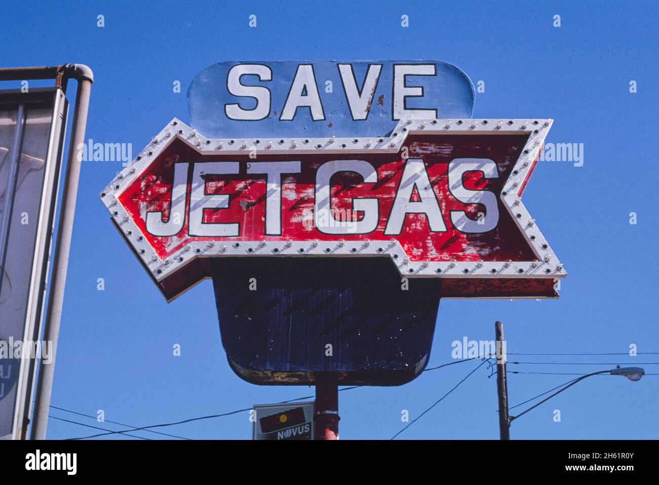 1990s gas station sign hi-res stock photography and images - Alamy