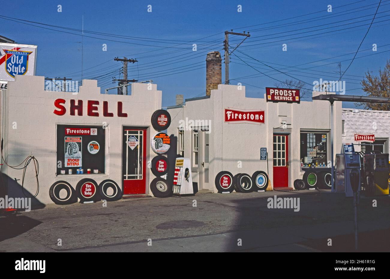 Probst Shell, Jefferson, Wisconsin; ca. 1977 Stock Photo - Alamy