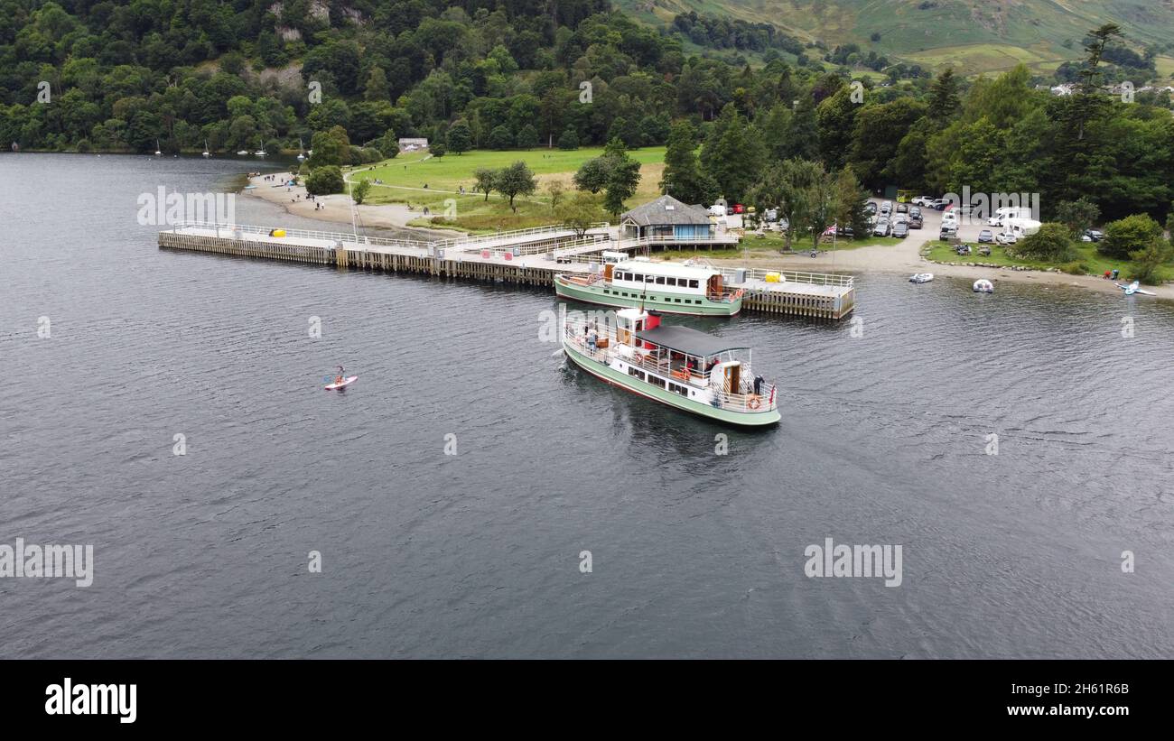 Lake windermere cruise aerial hi-res stock photography and images - Alamy