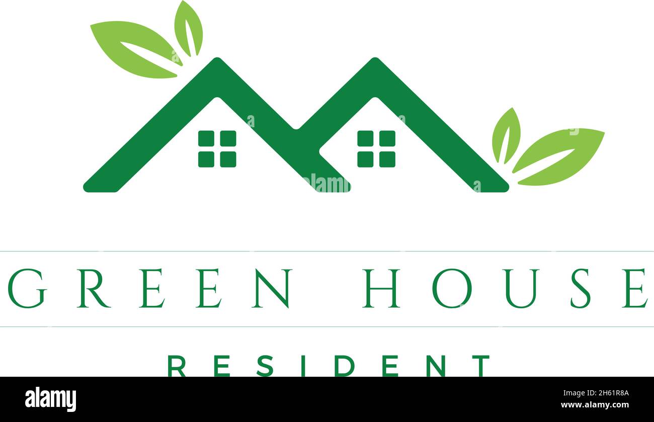 Green House Resident Logo Stock Vector Image & Art - Alamy