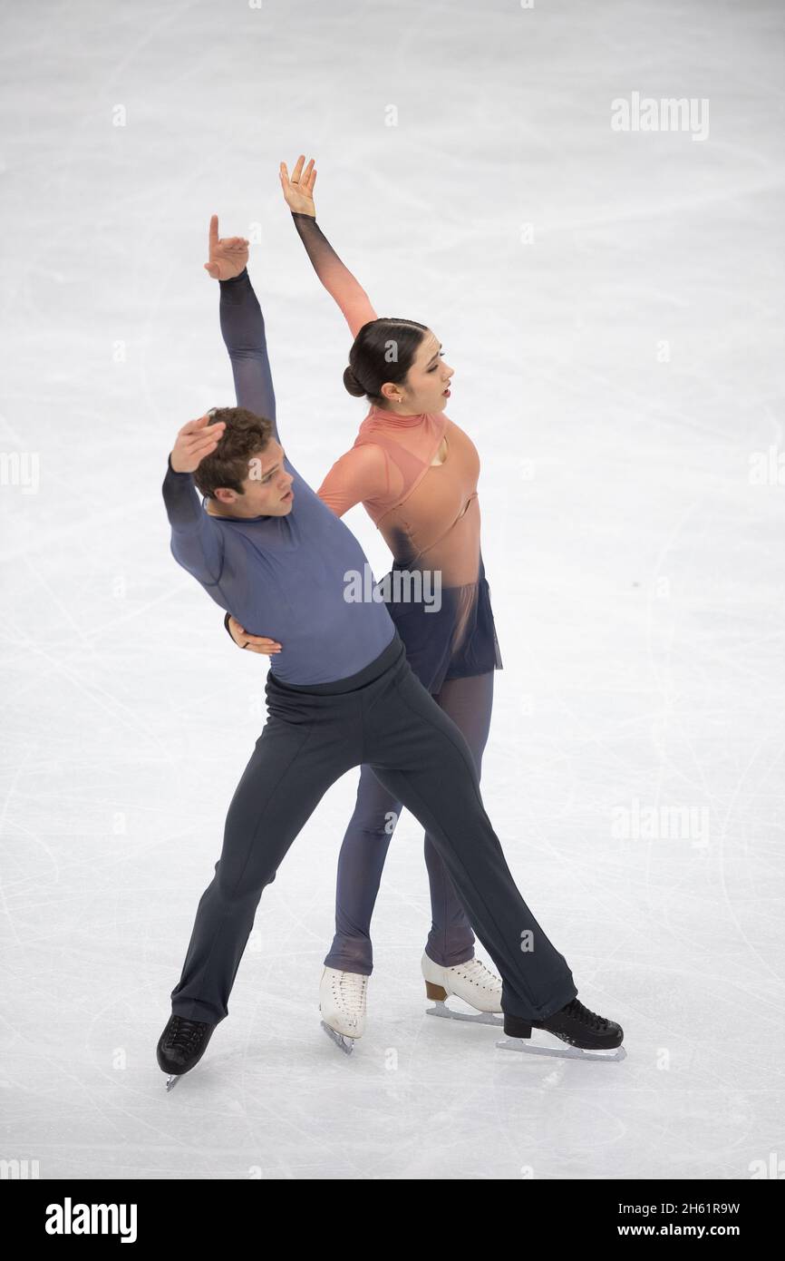 Caroline GREEN & Michael PARSONS, USA, during practice, at the ISU ...