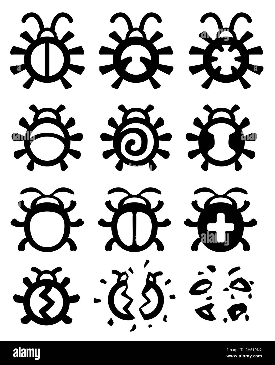 Bugs vector vectors hi-res stock photography and images - Alamy