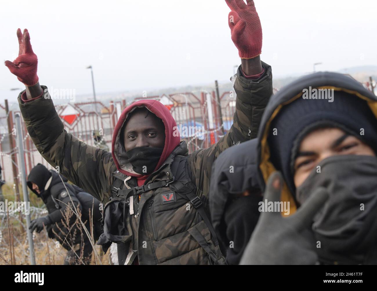 The situation with refugees on the Belarusian-Polish border. Migrants ...