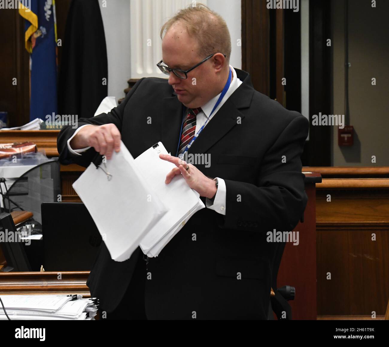 Kenosha, Wisconsin, USA. 12th Nov, 2021. Assistant District Attorney ...