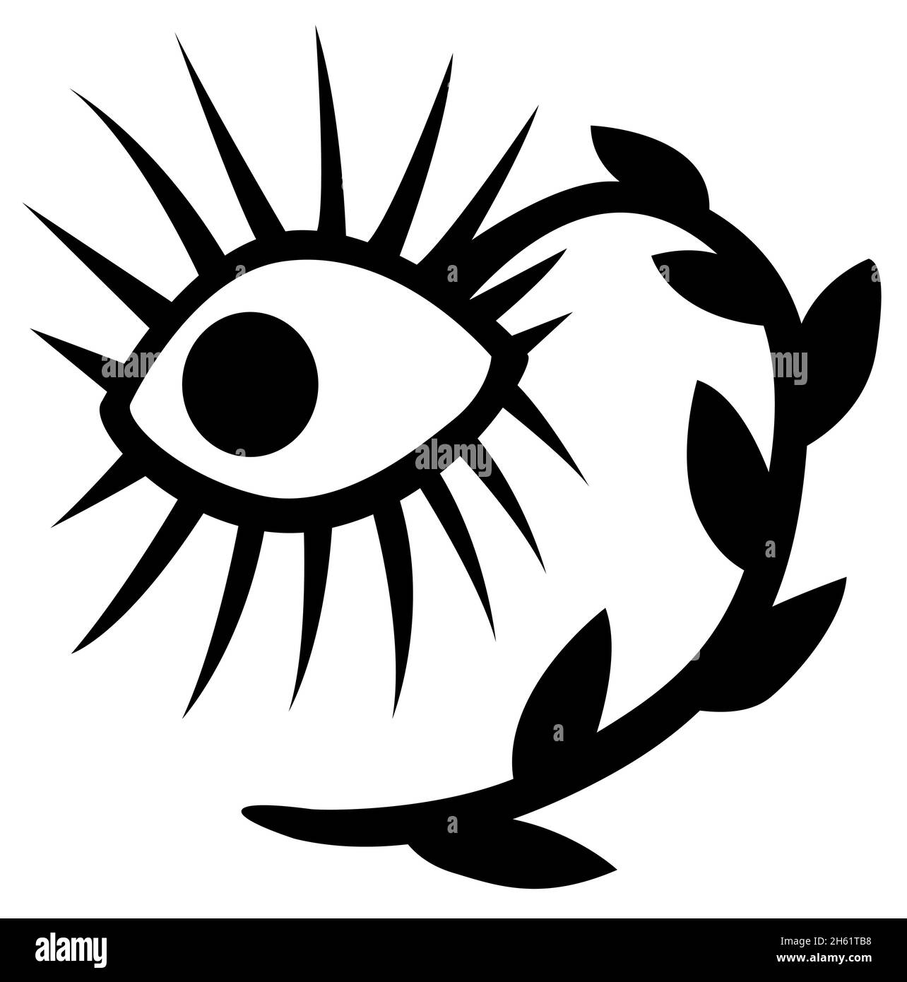 Watching flower Stock Vector Images - Alamy