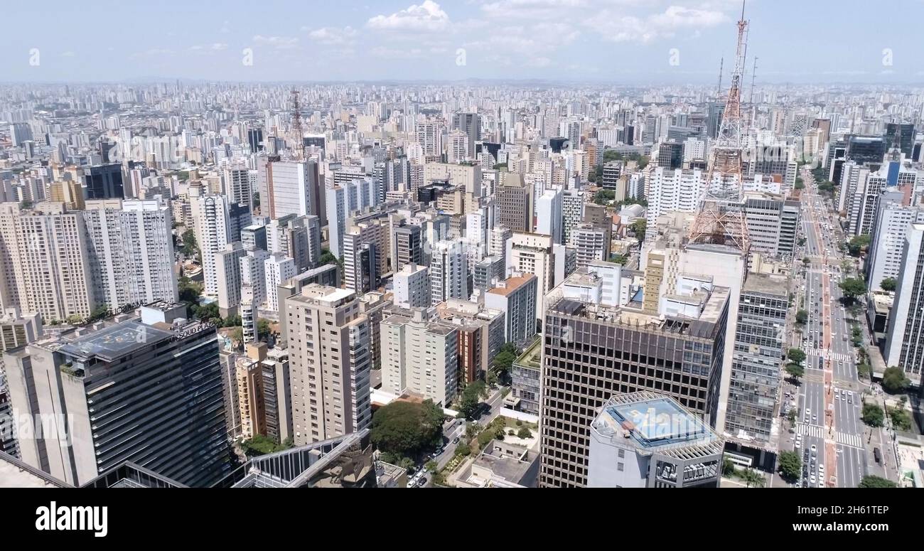 Aerial view of the city of Sao Paulo, Brazil Stock Photo - Alamy