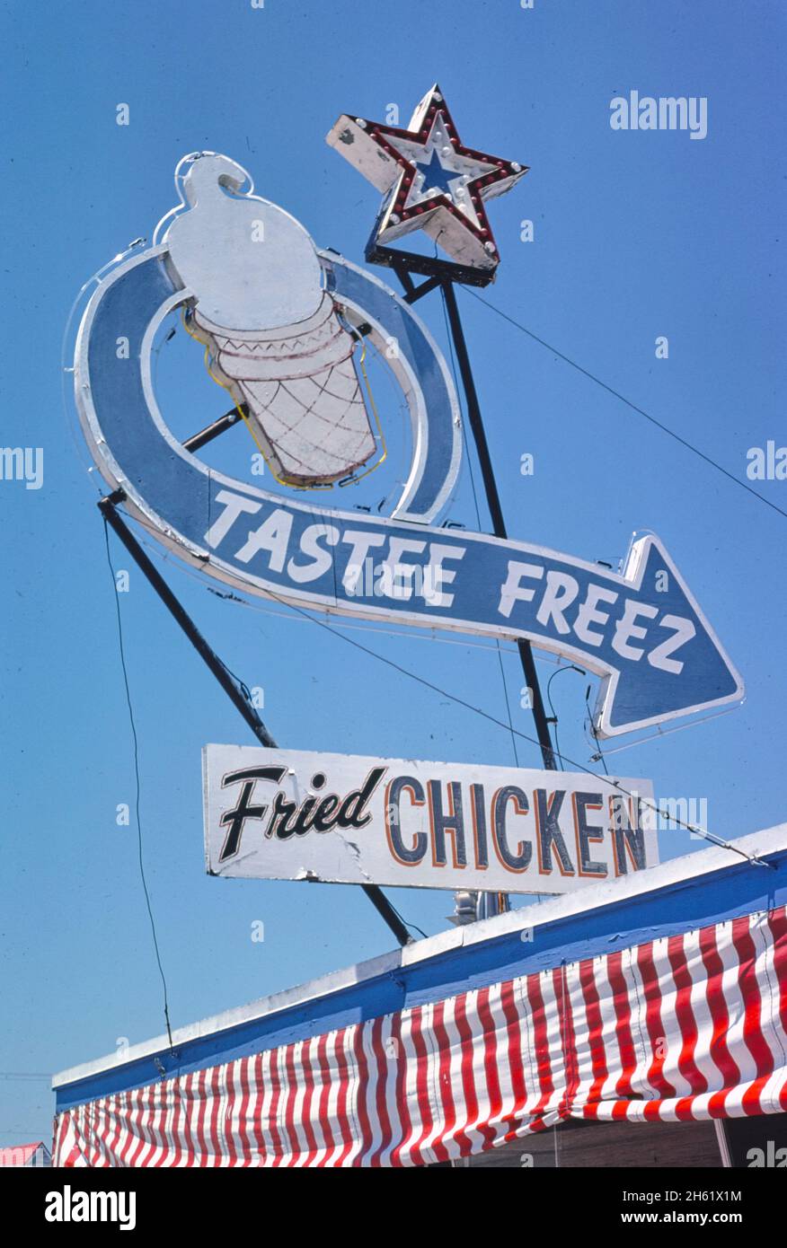 Tastee Freez ice cream sign, Rt 1, St Augustine, Florida; ca. 1979 ...