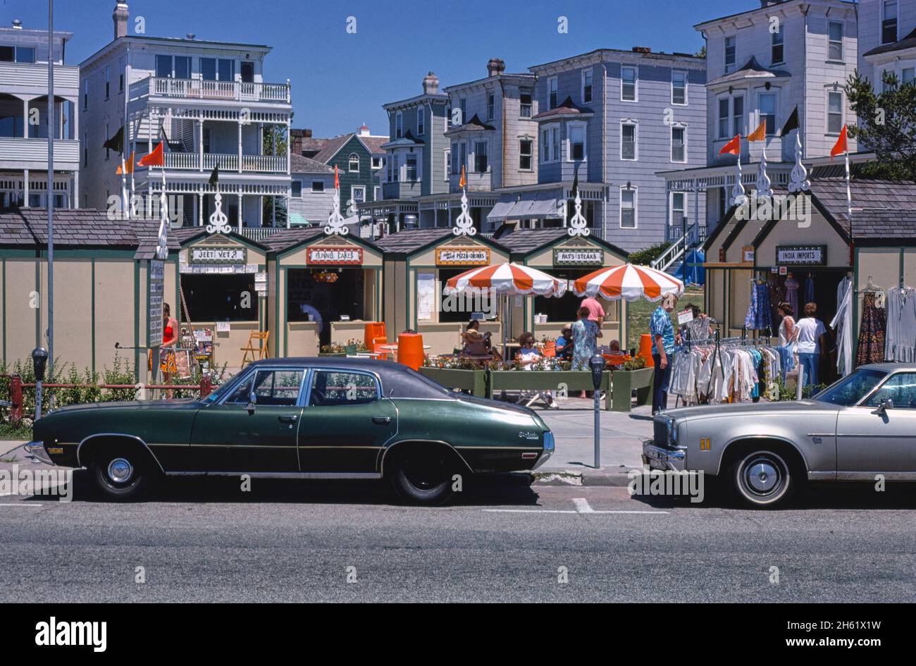 Beach Bazaar across street from boardwalk, Cape May, New Jersey; ca ...