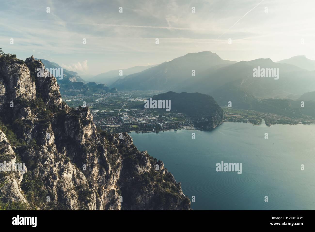 lake garda with a view of riva Stock Photo - Alamy